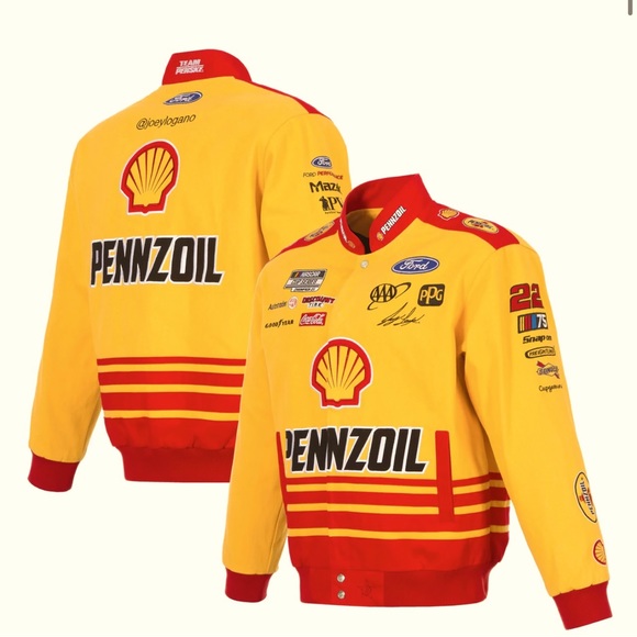 Nascar | Jackets & Coats | Nascar Jh Designs Joey Logano 22 Twill ...